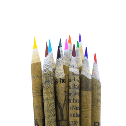 2. Cajita de 12 COLORES de periódico reciclado – Kuil